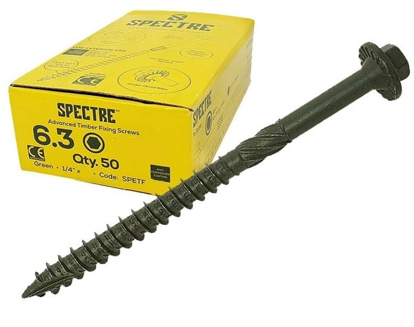 SPECTRE TIMBER FIXING SCREW (50no) – Aghalee Building Supplies