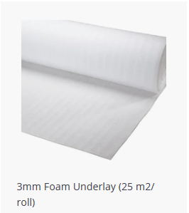 3mm Foam Underlay White 25m² – Aghalee Building Supplies